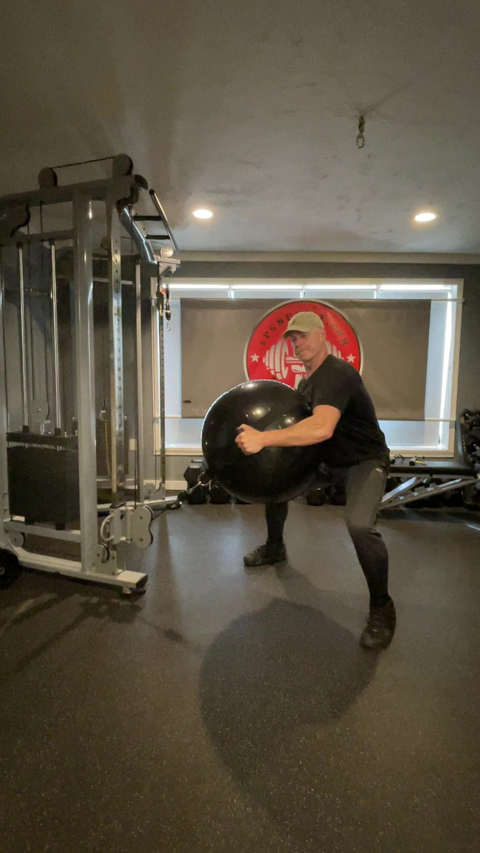 PHYSIO TWIST Gym Ball Handle Straps for Cable Machine Core Exercise ...