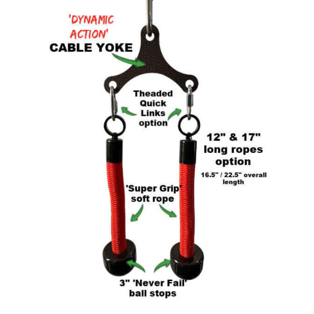 Tricep Rope Dynamic TRD Cable Attachments for Gym Yoke – Lpgmuscle